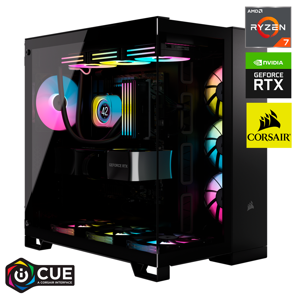 JD GAMING ICUE - PC NEGRO RYZEN 7 7800X 3D / 32GB / 1TB / RTX 4080 ...